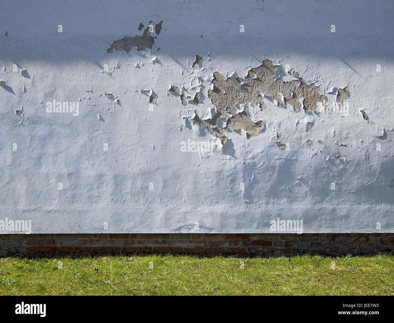 All alone, old, colour, peel off, building, outside wall, facade ...