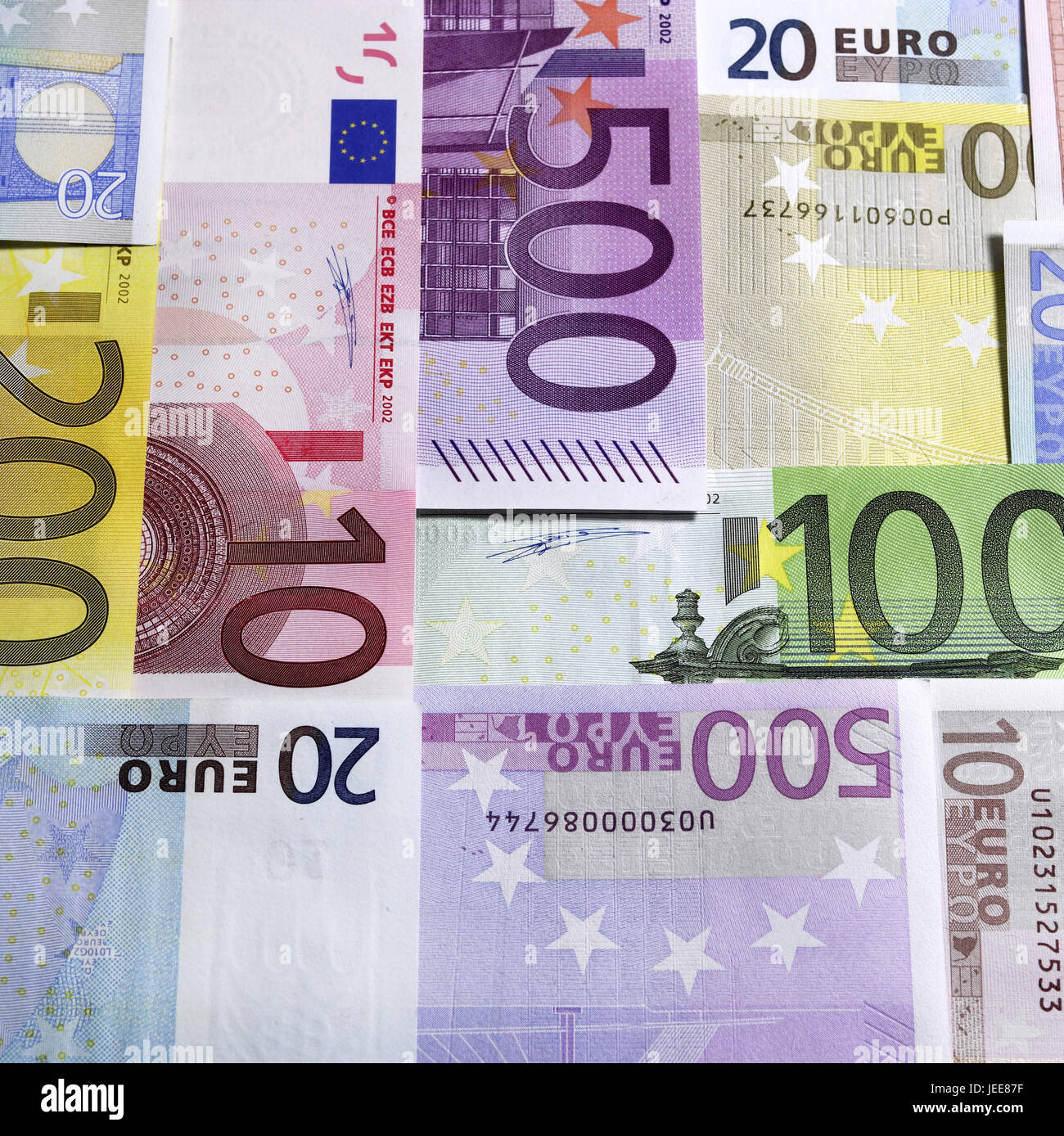 Euro of bank notes Stock Photo - Alamy