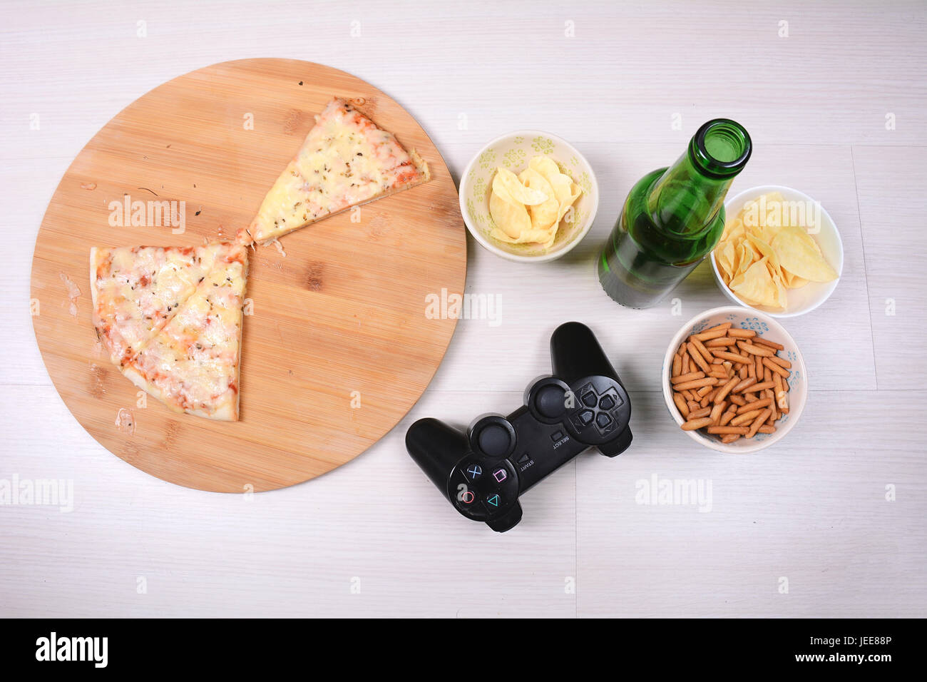 Snacks and games hi-res stock photography and images - Alamy