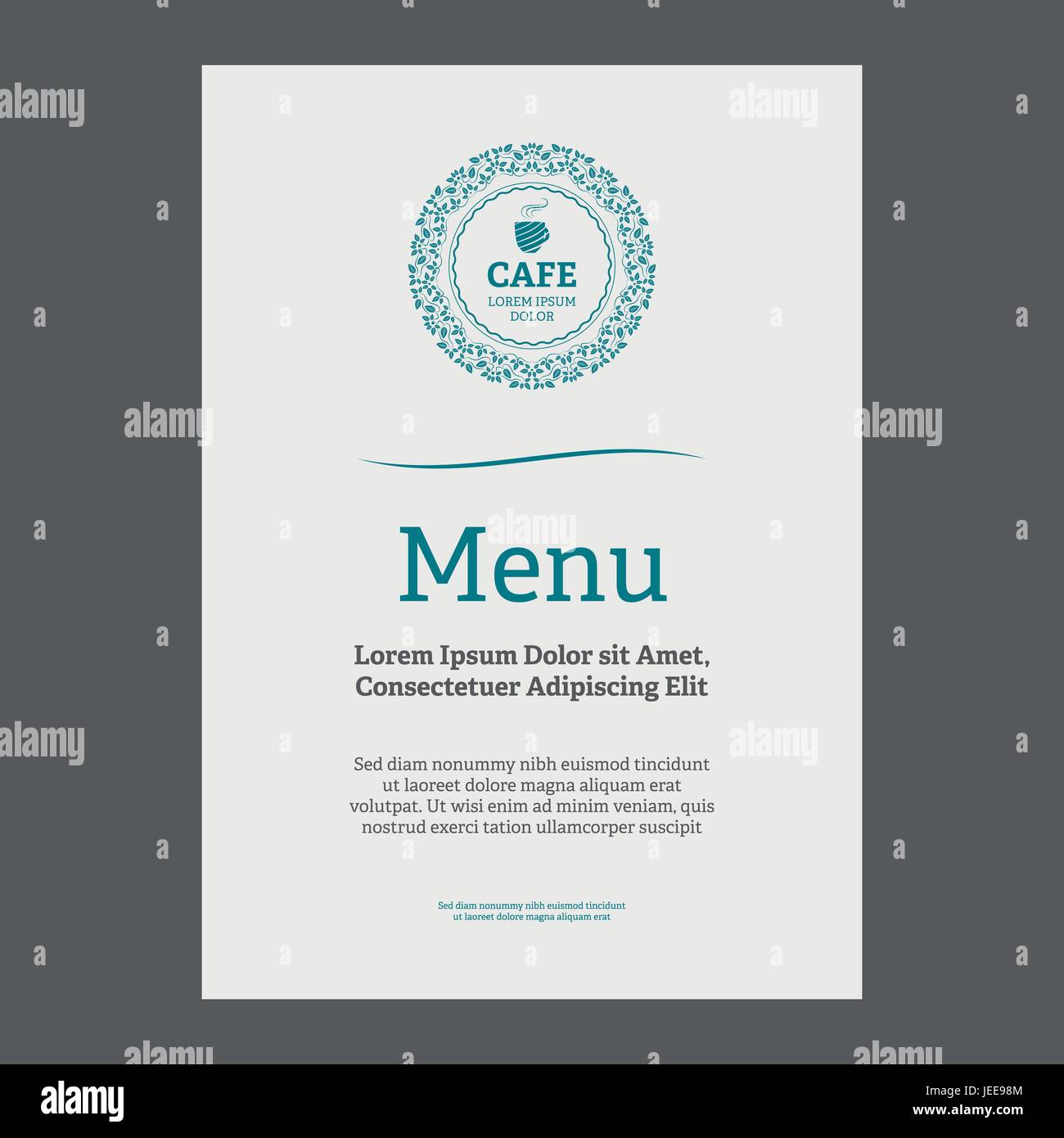 Menu page design Stock Vector Image & Art - Alamy