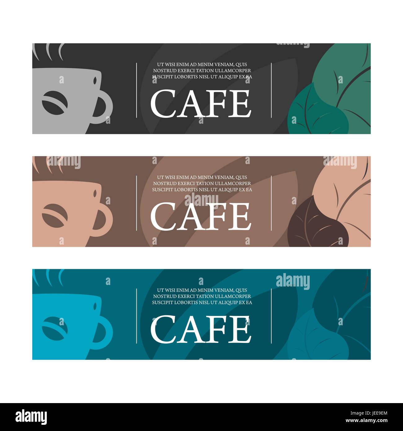Cafe coffee banner Stock Vector Image & Art - Alamy