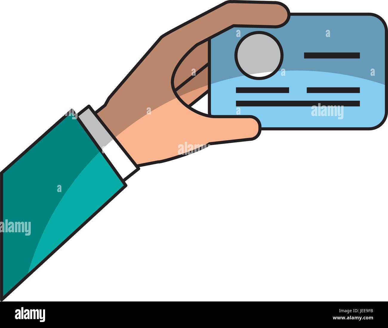 hand human with credit card Stock Vector Image & Art - Alamy
