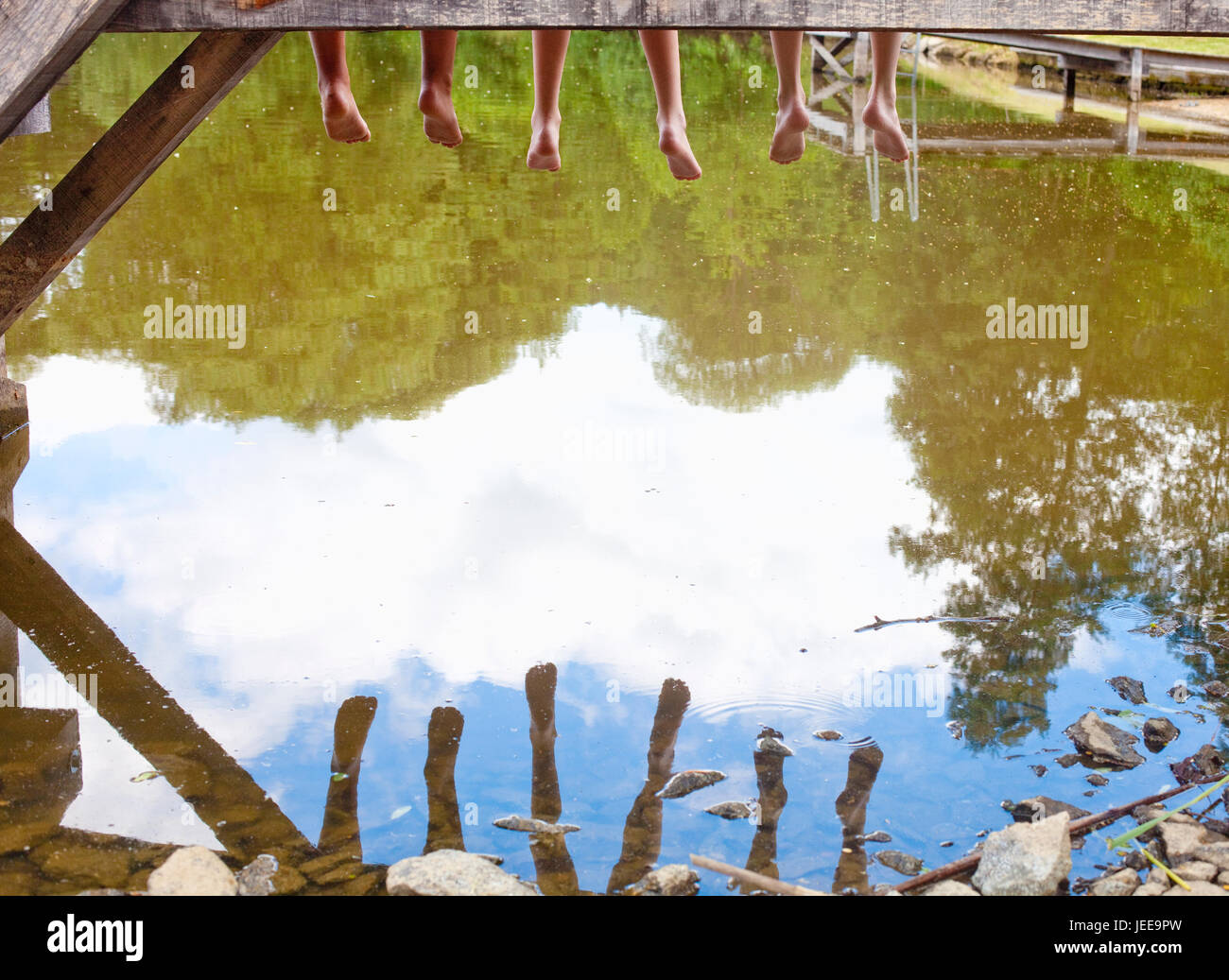 Dangling leg hi-res stock photography and images - Alamy