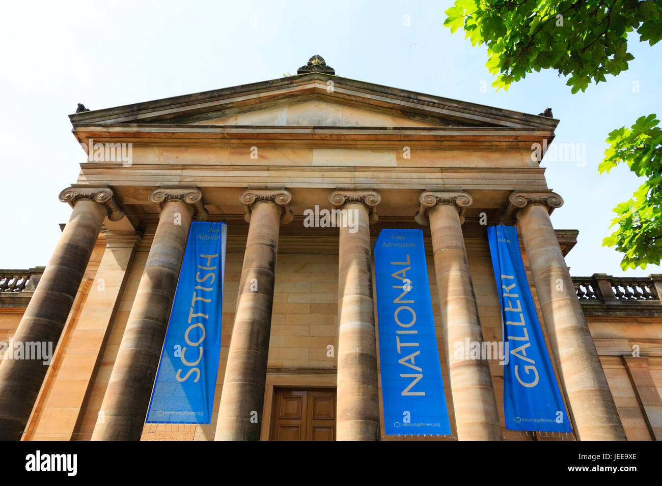 The Scottish National Gallery on the Mound, Edinburgh, Scotland Stock ...
