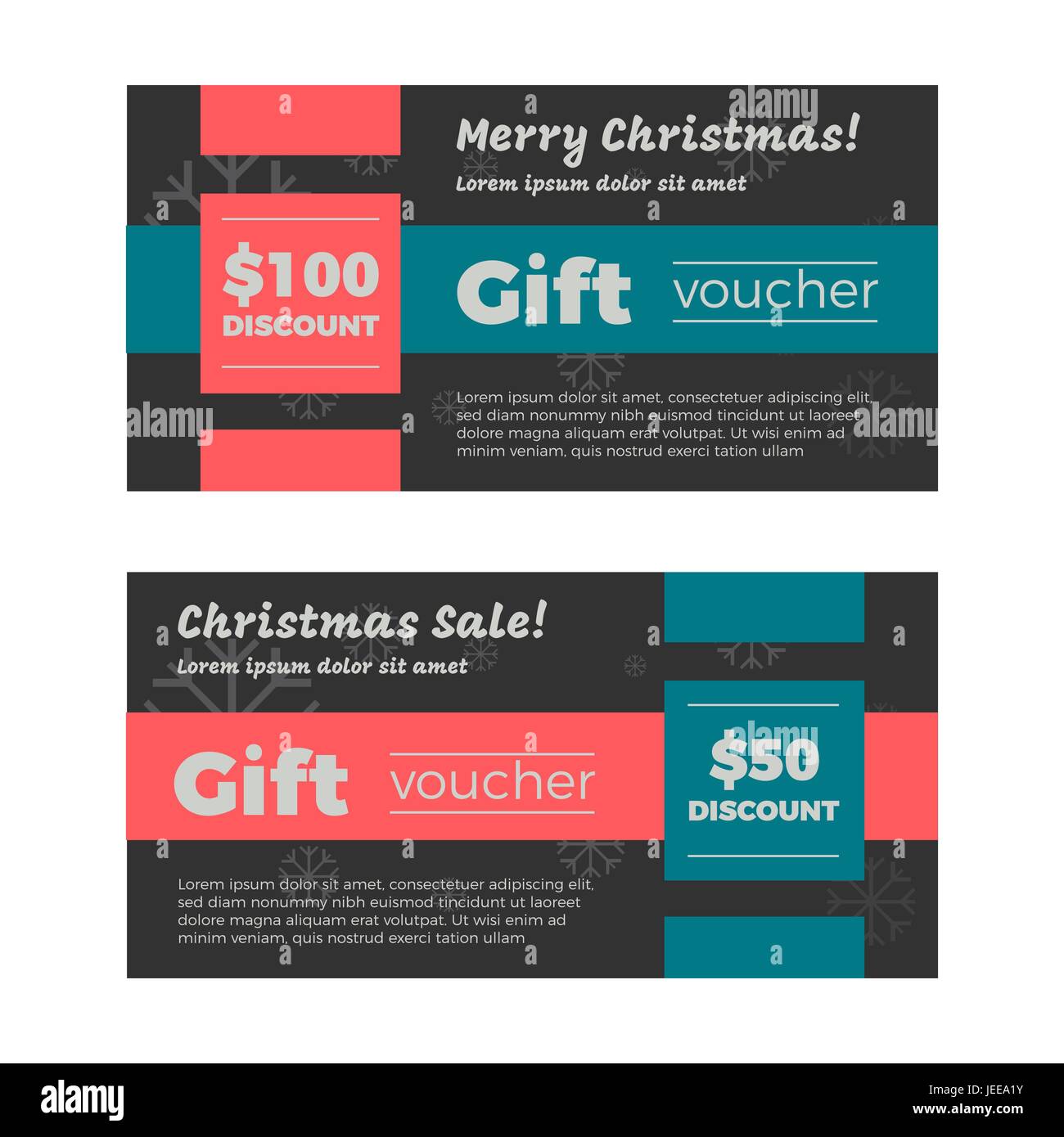 Gift voucher design Stock Vector Image & Art - Alamy
