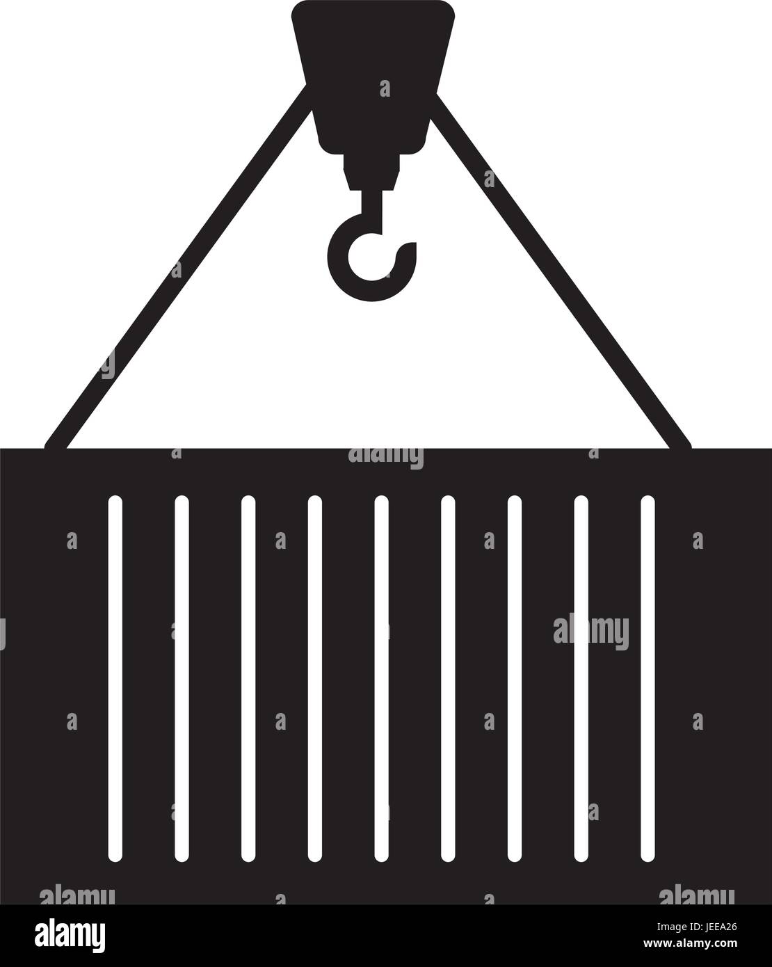 container cargo in crane Stock Vector Image & Art - Alamy