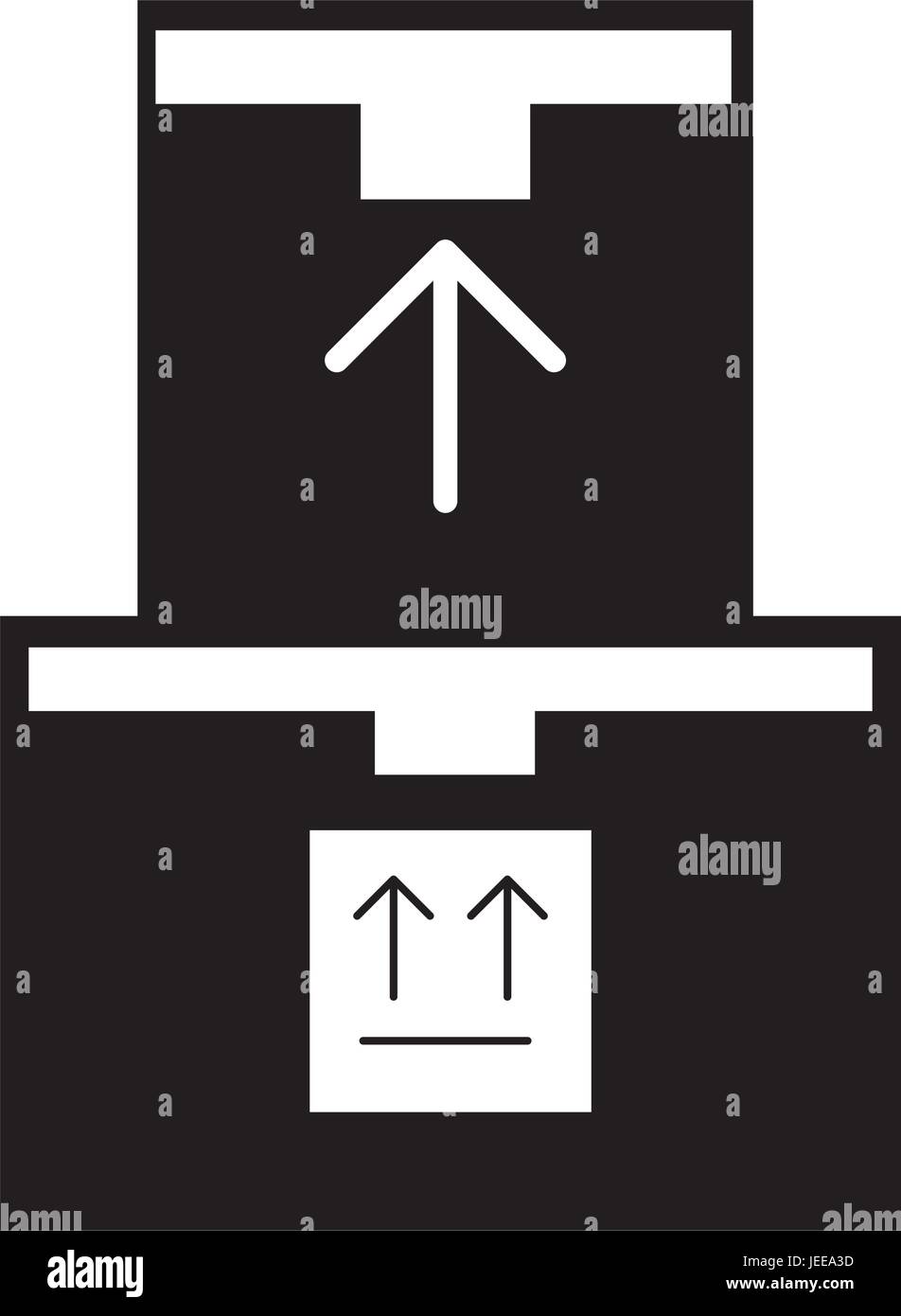 pile boxes carton delivery icon Stock Vector Image & Art - Alamy