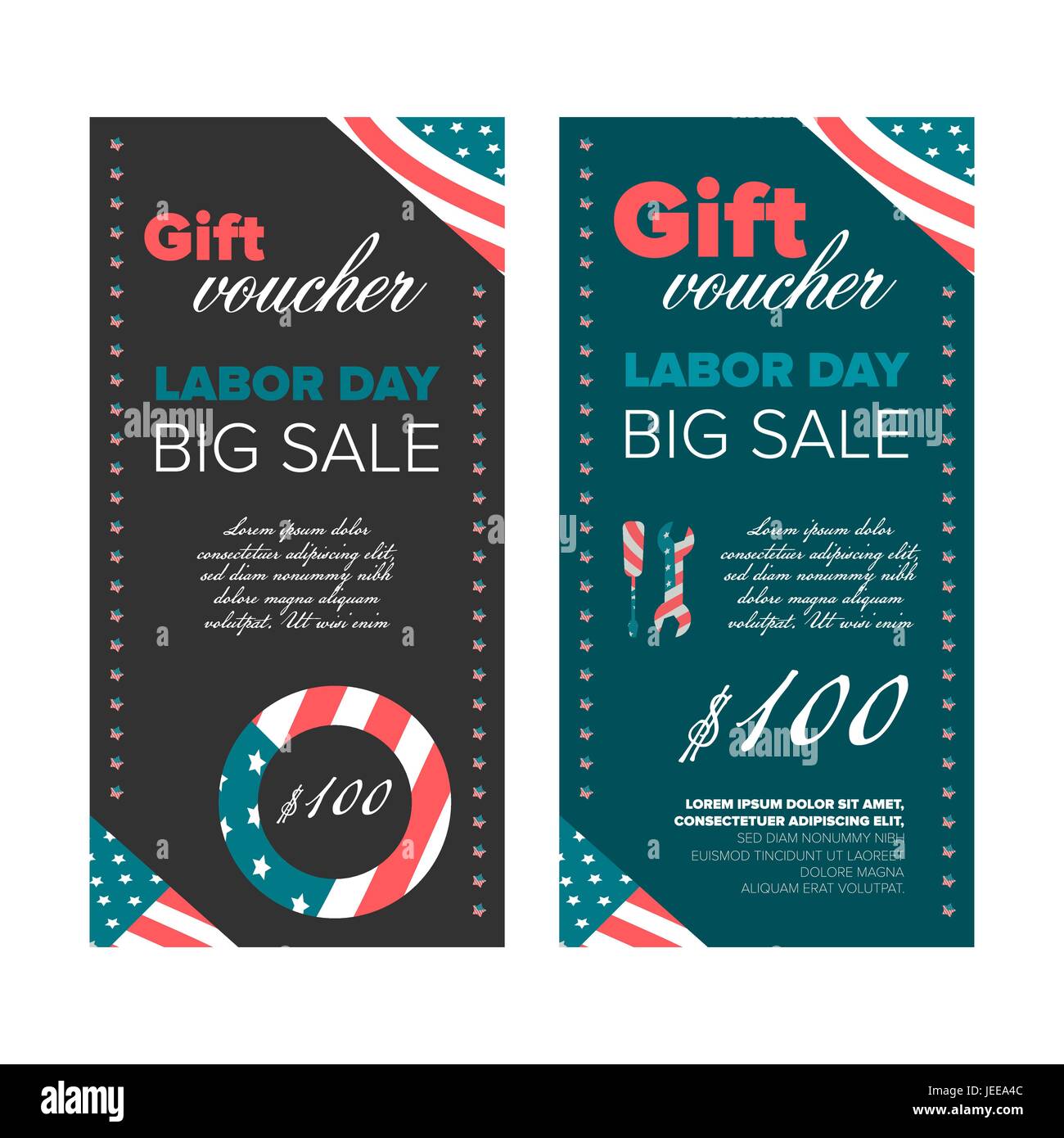 Gift voucher design Stock Vector Image & Art - Alamy