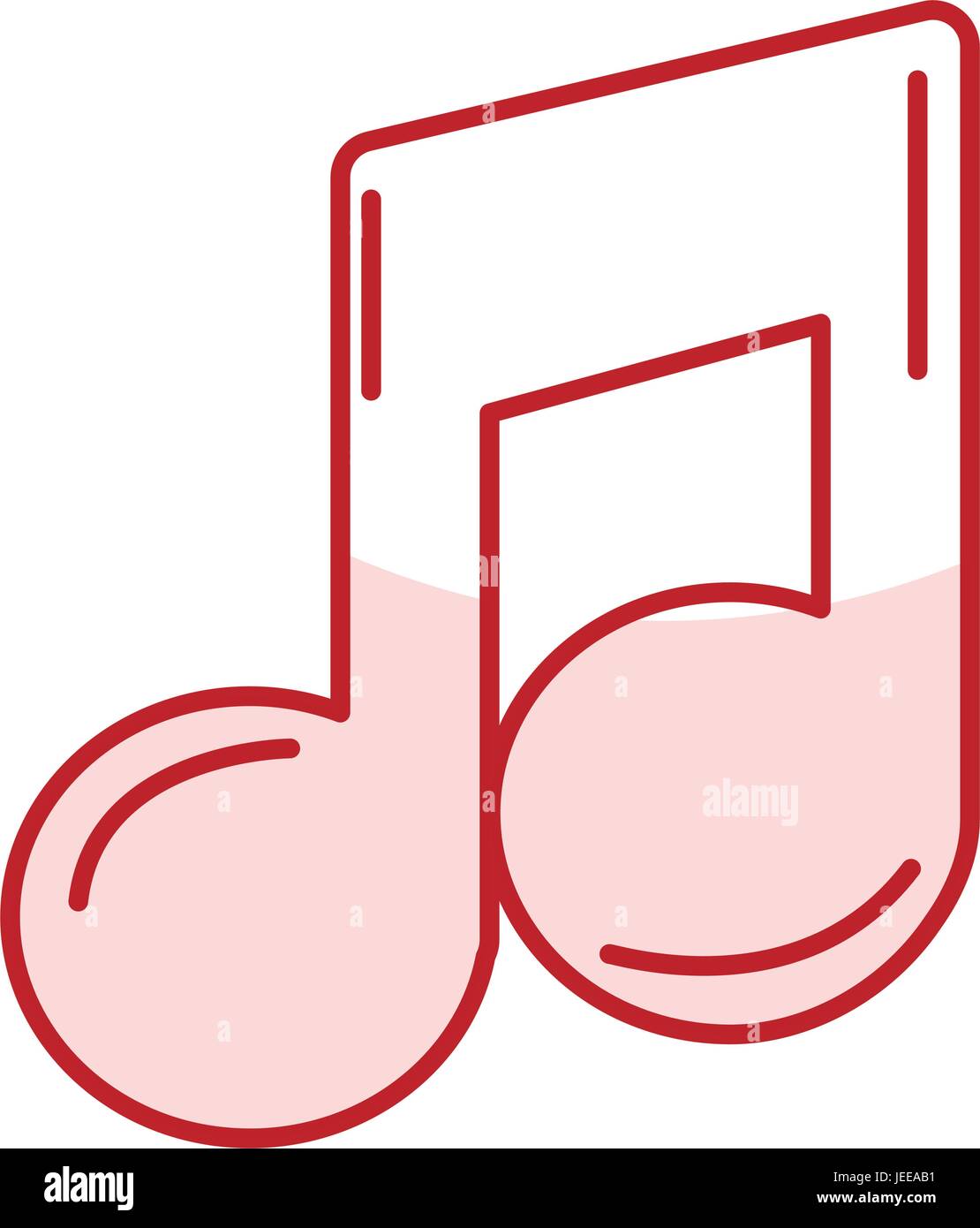 music note isolated icon vector illustration design Stock Vector Image ...