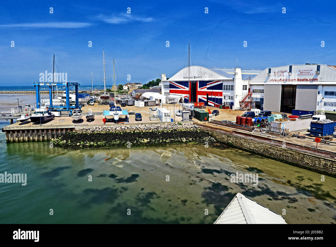 Harbour at East Cowes on the Isle of Wight Stock Photo - Alamy