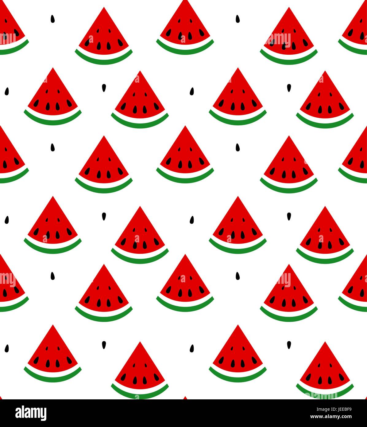 Seamless background of watermelon on white background Stock Vector ...
