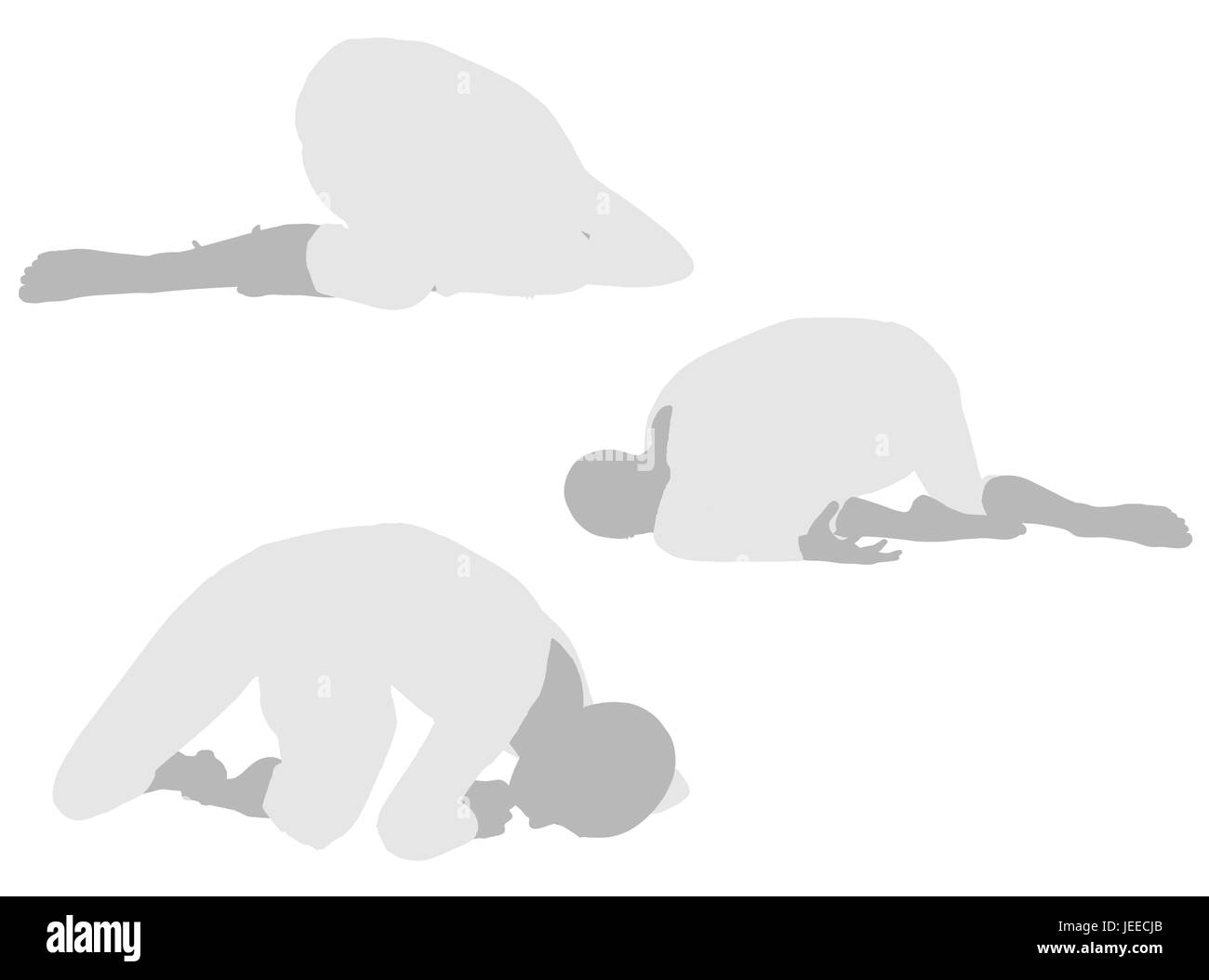 EPS 10 vector illustration of woman silhouette in Collapsed Pose Stock ...