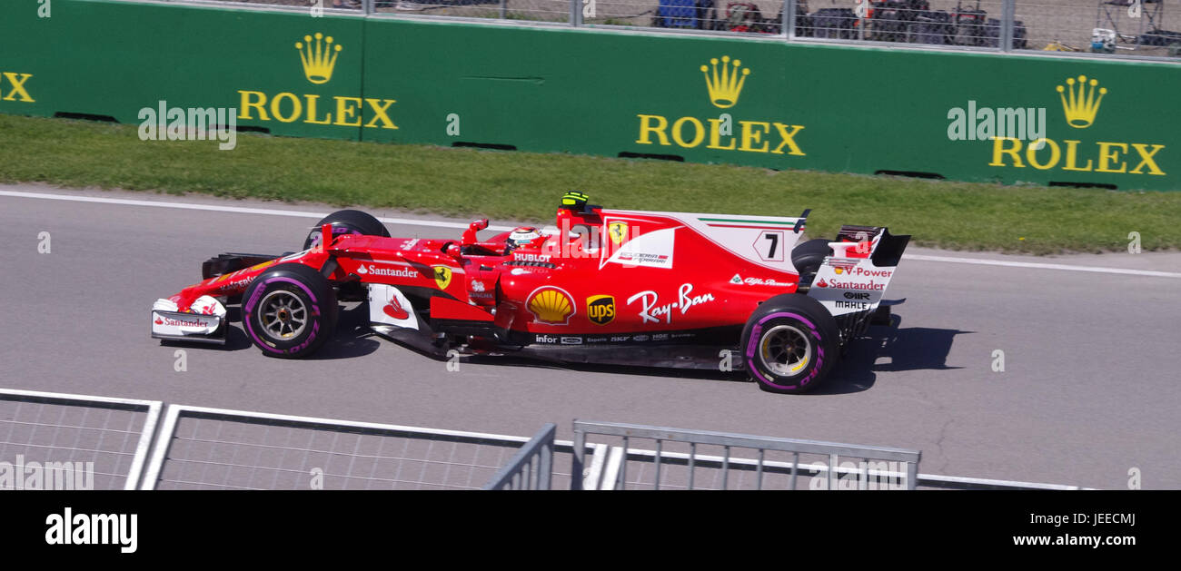 Formula 1 racing at Circuit Gilles Villeneuve in Montreal, Canada Stock ...