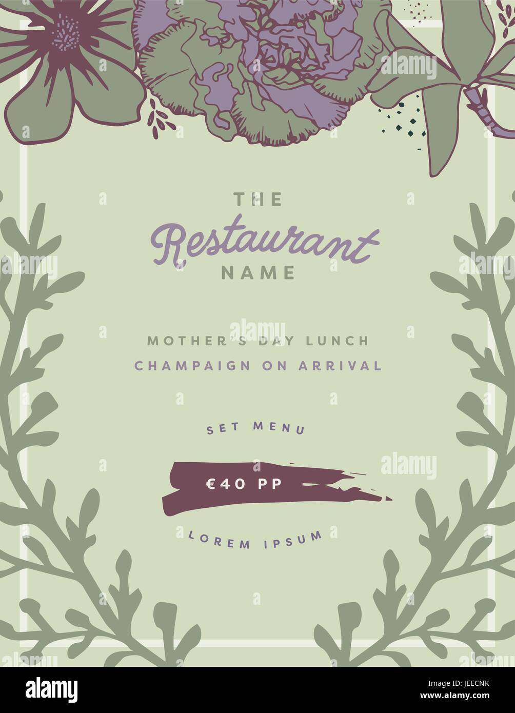 Card restaurant Stock Vector Images - Alamy