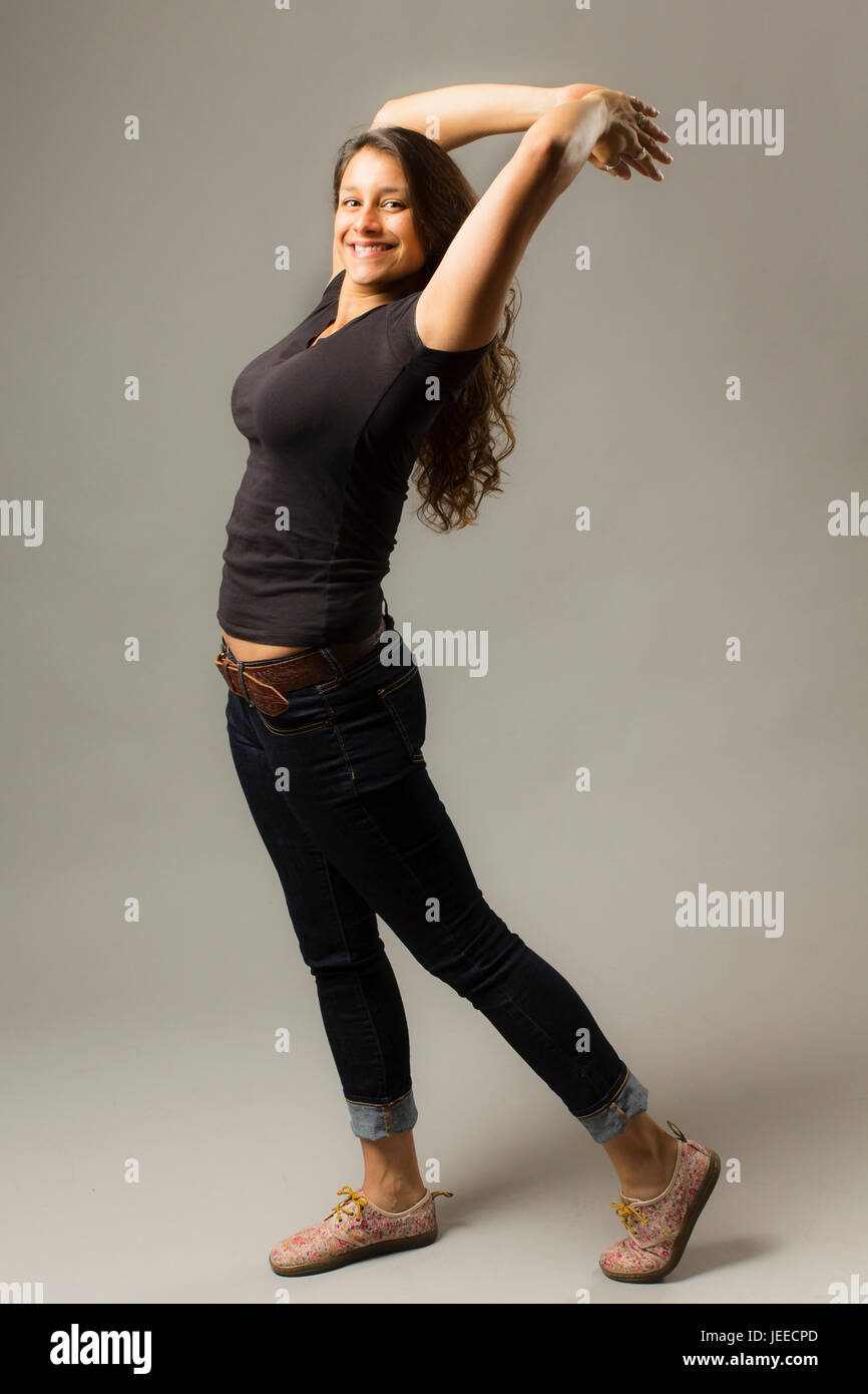 Woman arched back hi-res stock photography and images - Alamy