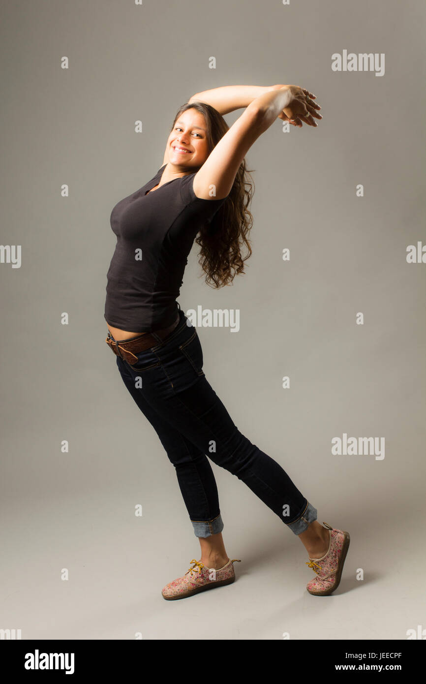 Woman arched back hi-res stock photography and images - Alamy