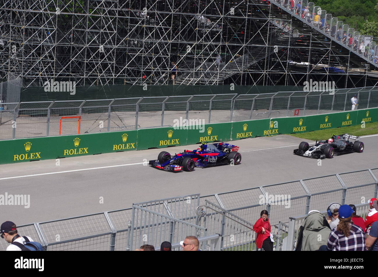 Formula 1 racing at Circuit Gilles Villeneuve in Montreal, Canada Stock ... Formula 1 racing at Circuit Gilles Villeneuve in Montreal, Canada Stock ...
