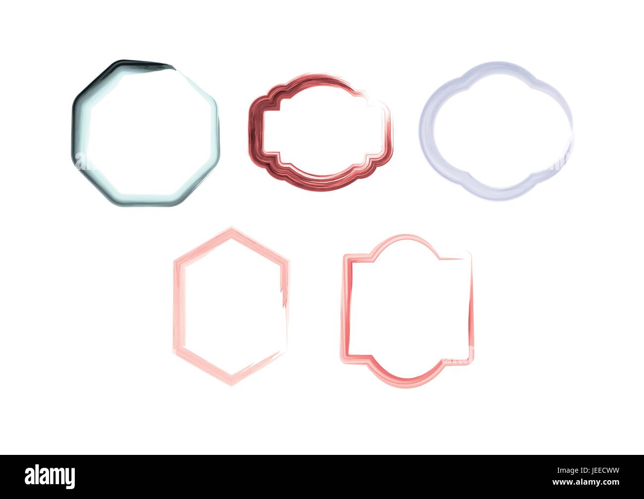 Vector set of frames of different shapes Stock Vector Image & Art - Alamy