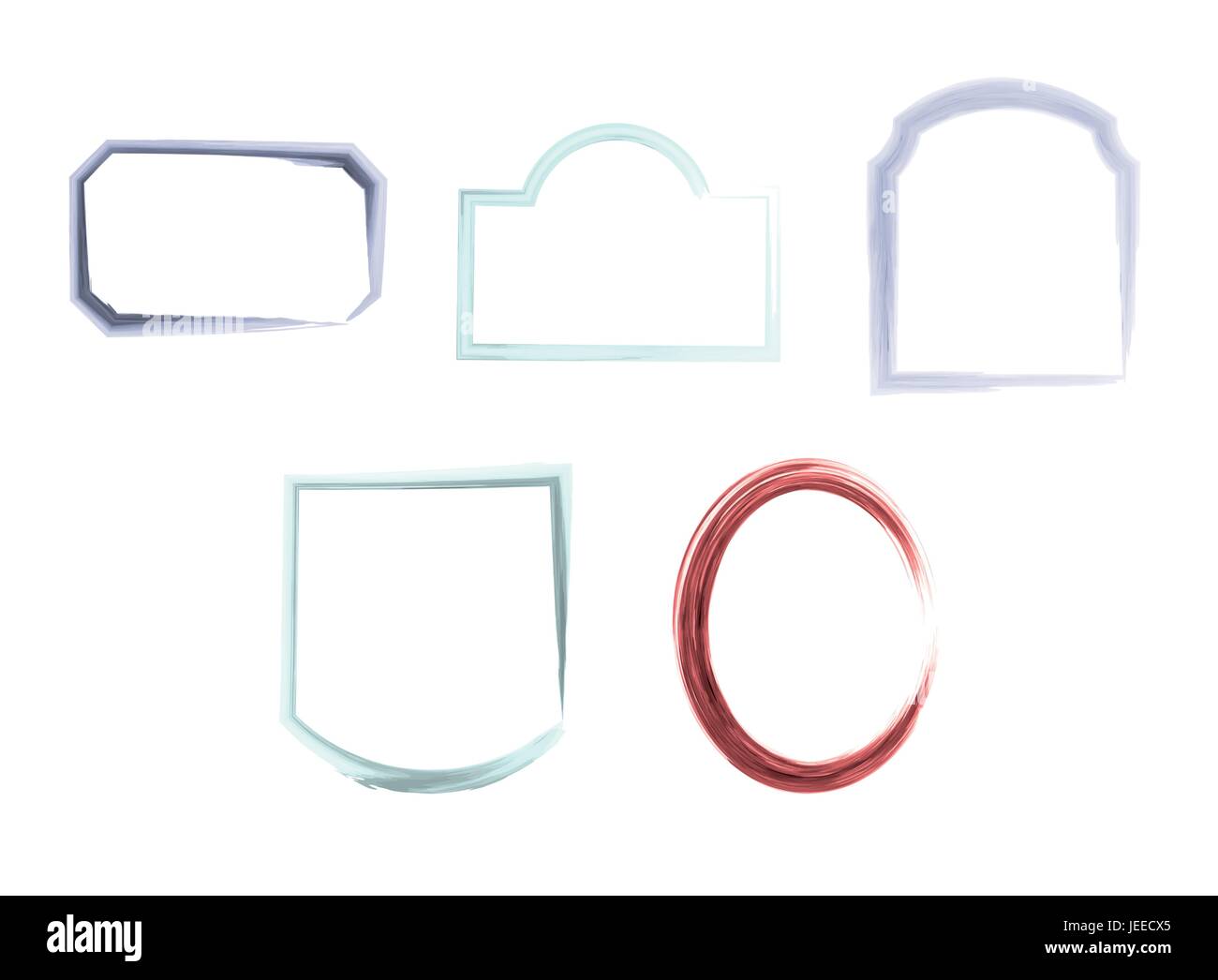 Vector set of frames of different shapes Stock Vector Image & Art - Alamy