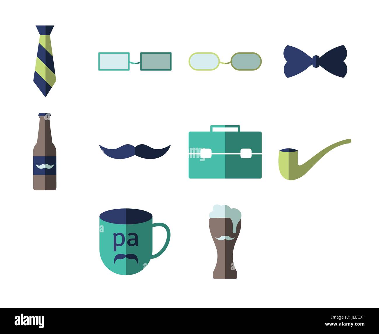 Vector set of symbols representing best dad Stock Vector Image & Art ...