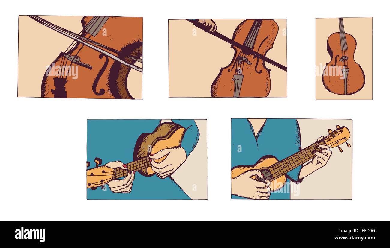 Artist playing musical instrument Stock Vector Image & Art - Alamy