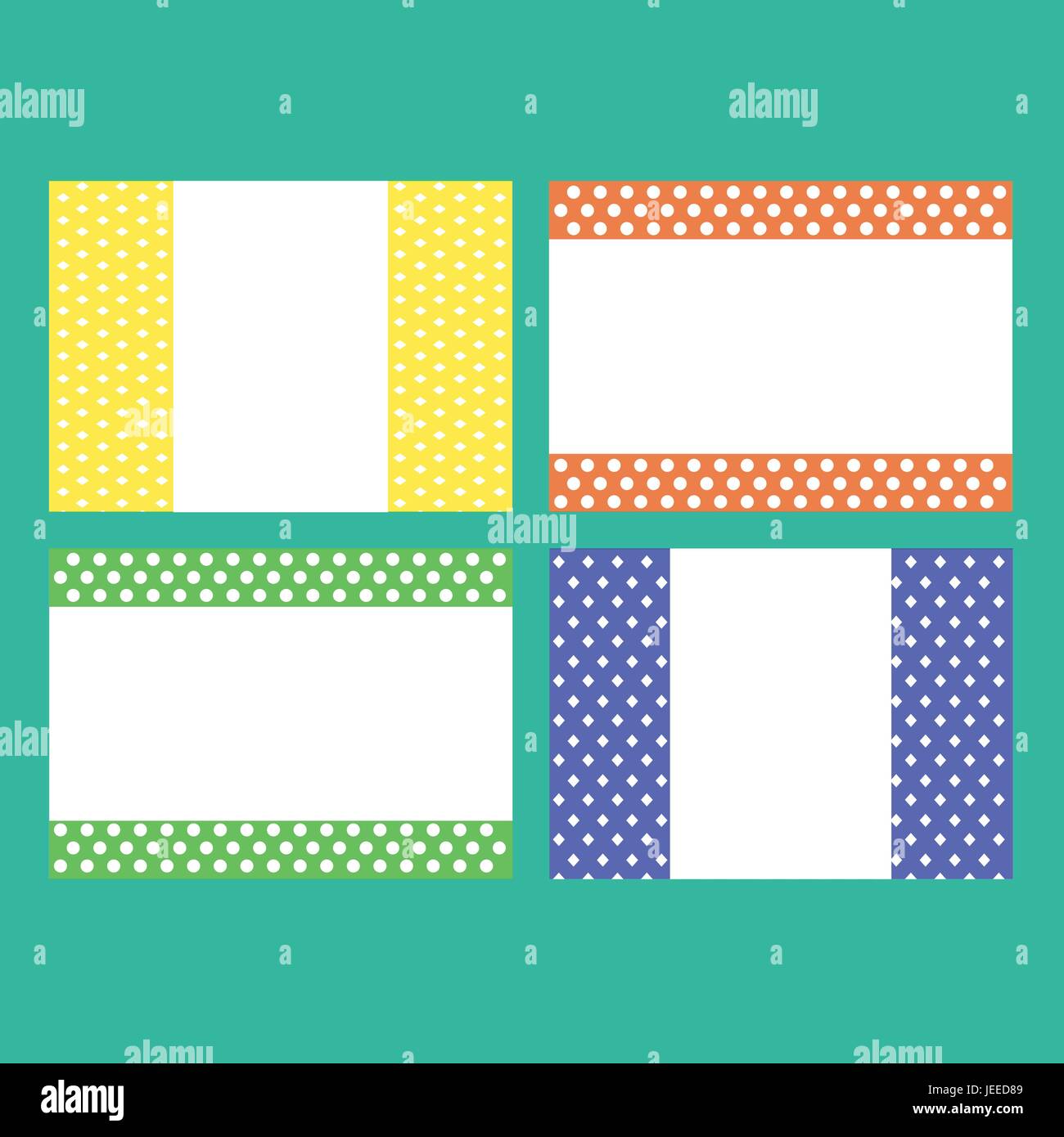 Vintage frame corner set Stock Vector Images - Alamy