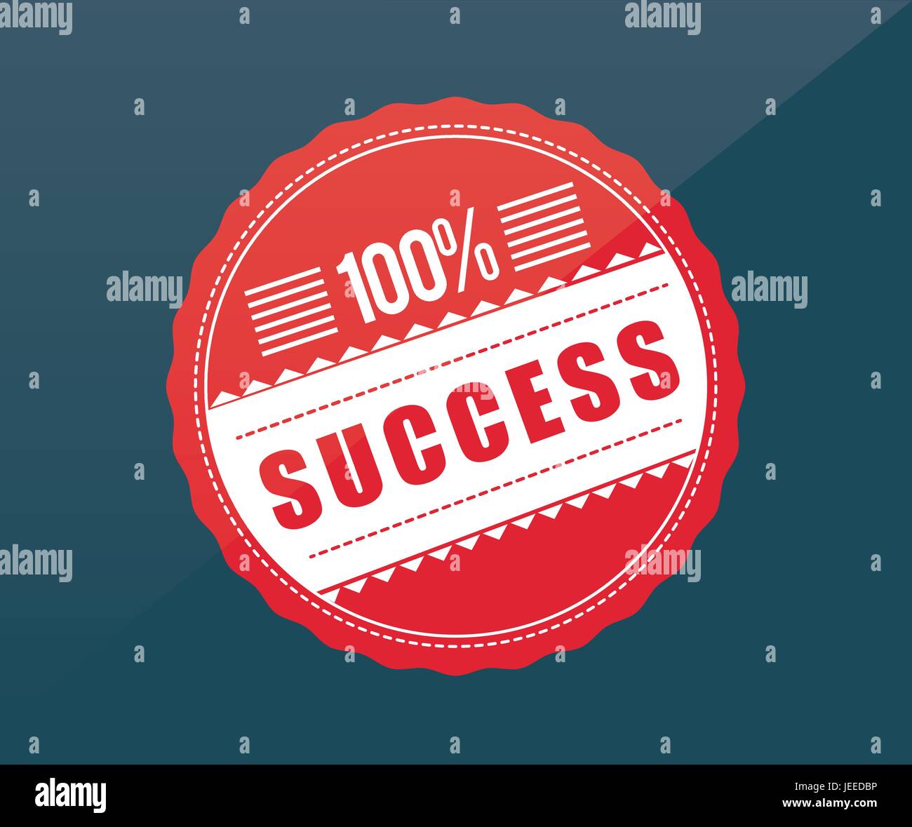 Vector icon of badge with success text Stock Vector Image & Art - Alamy