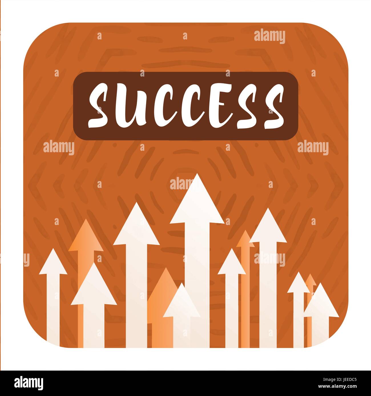 Vector icon of arrow with success text Stock Vector Image & Art - Alamy