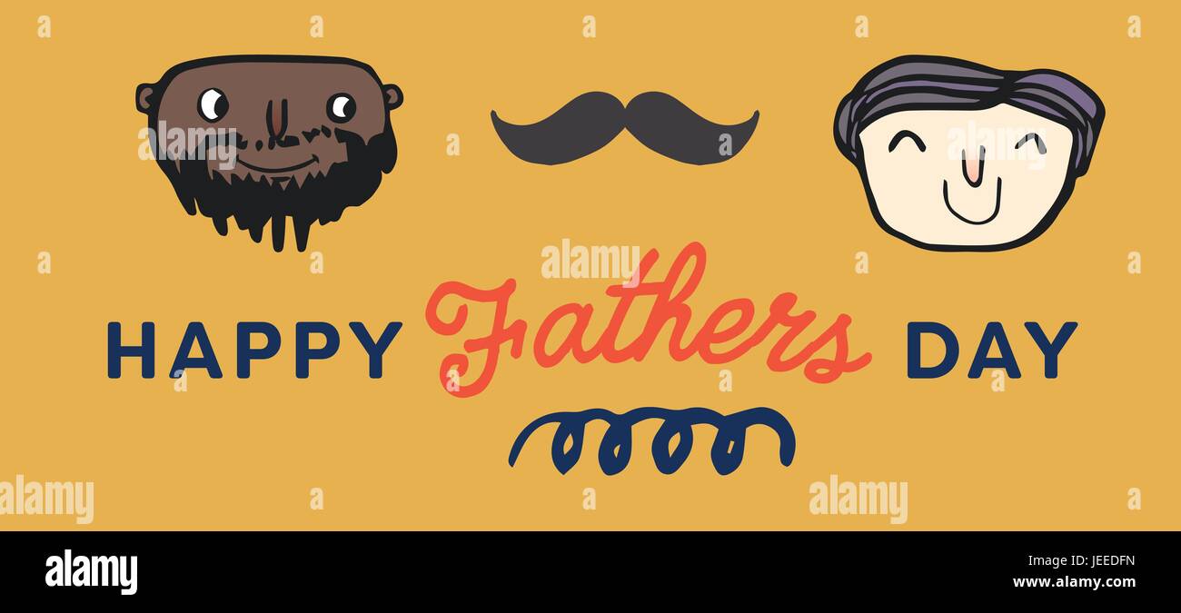 Vector icon set of fathers day greeting card Stock Vector Image & Art ...