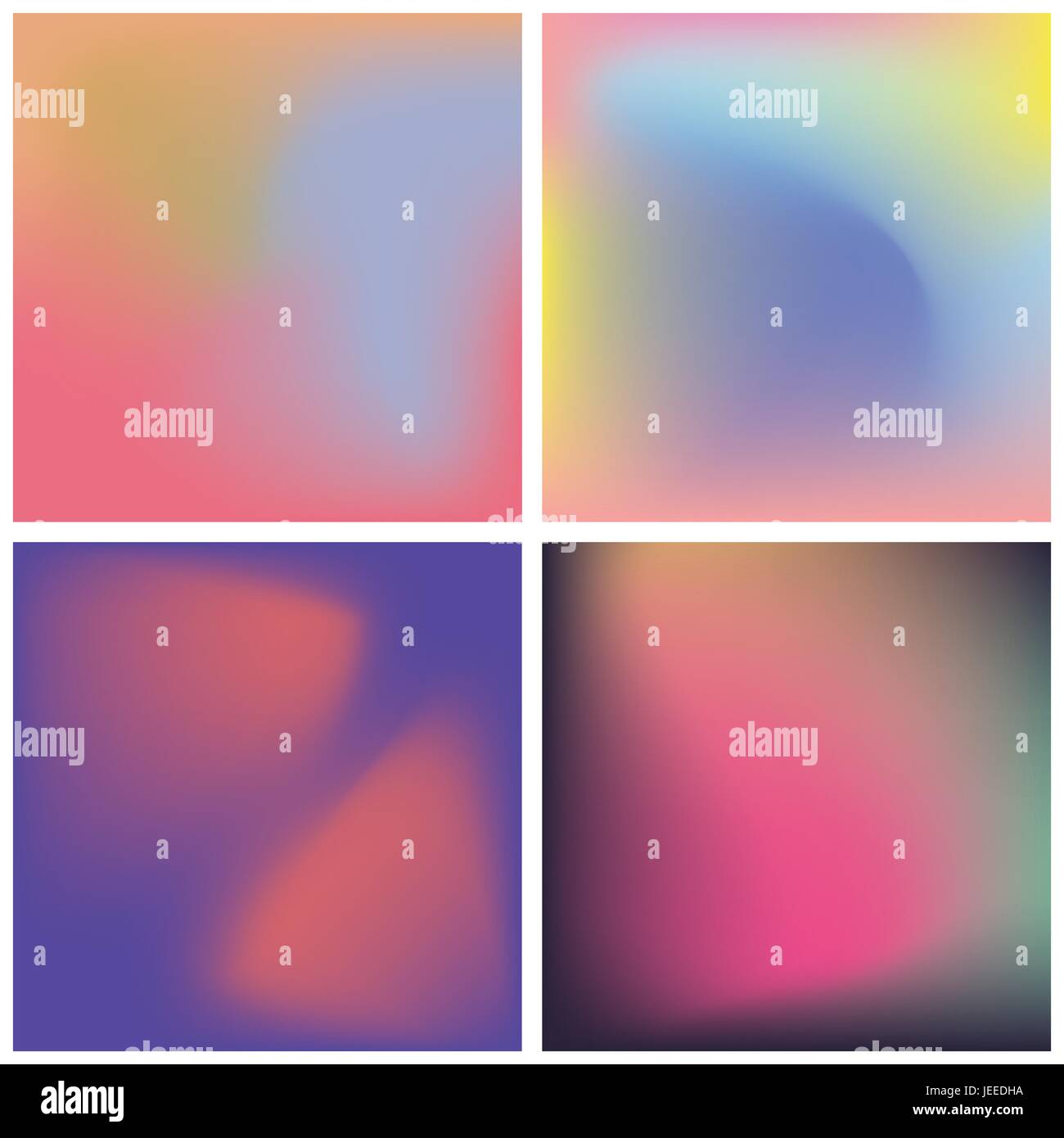 Vector icon set of neon square Stock Vector Image & Art - Alamy