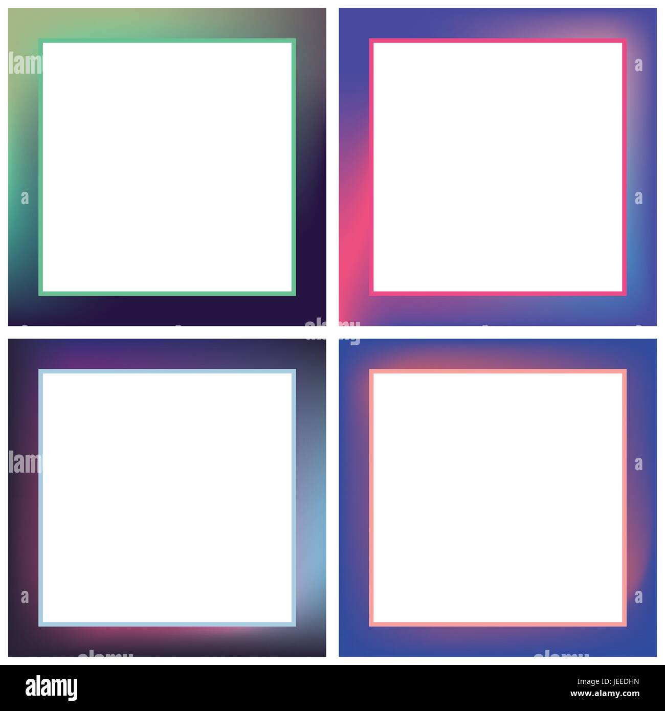 Neon design frames Stock Vector Images - Alamy