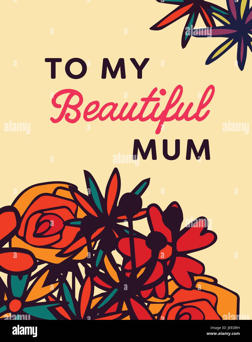 Mothers beautiful Stock Vector Images - Alamy
