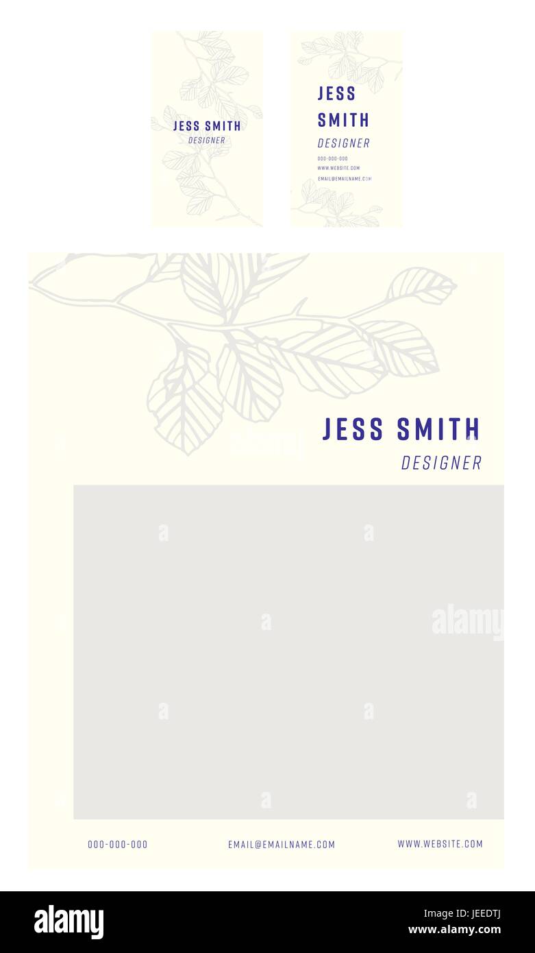 Designer visiting card of Jess Smith Stock Vector Image & Art - Alamy