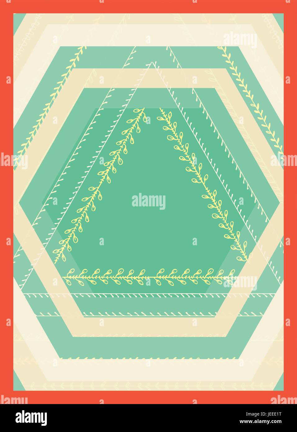 Hexagon shape border hi-res stock photography and images - Alamy