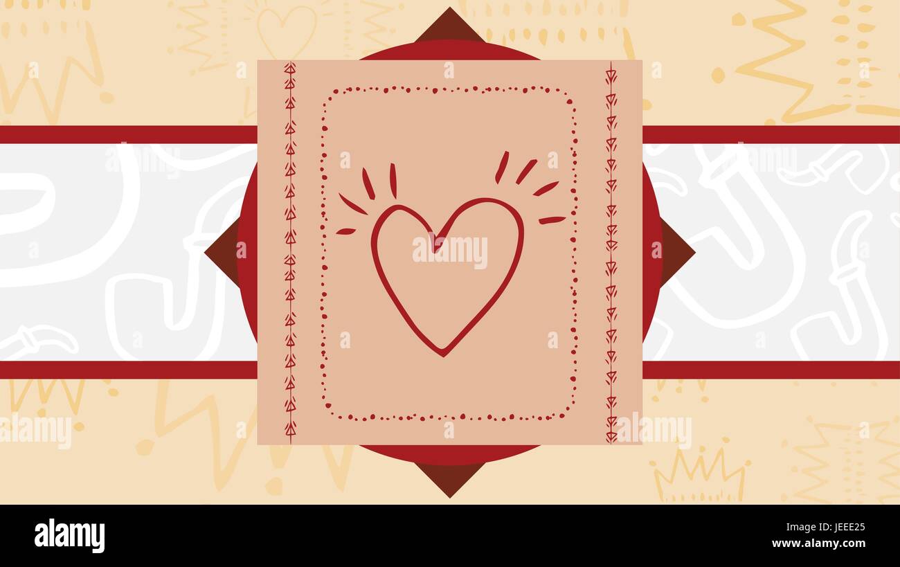 Decorative heart frame hi-res stock photography and images - Alamy