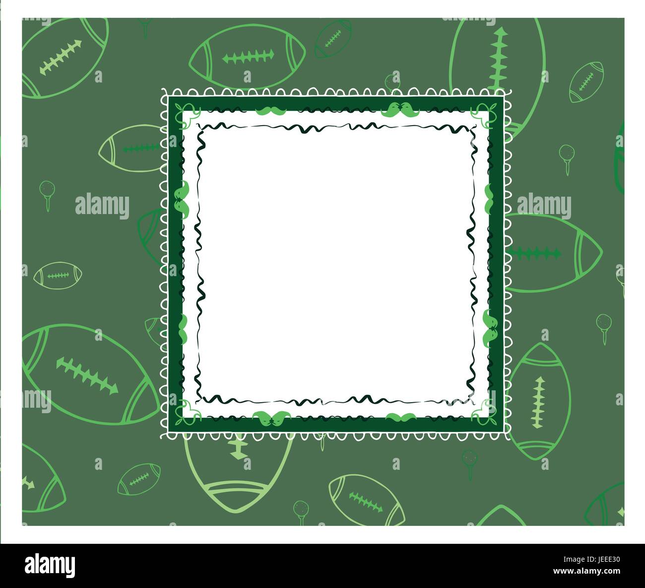 Card with rugby design Stock Vector Image & Art - Alamy