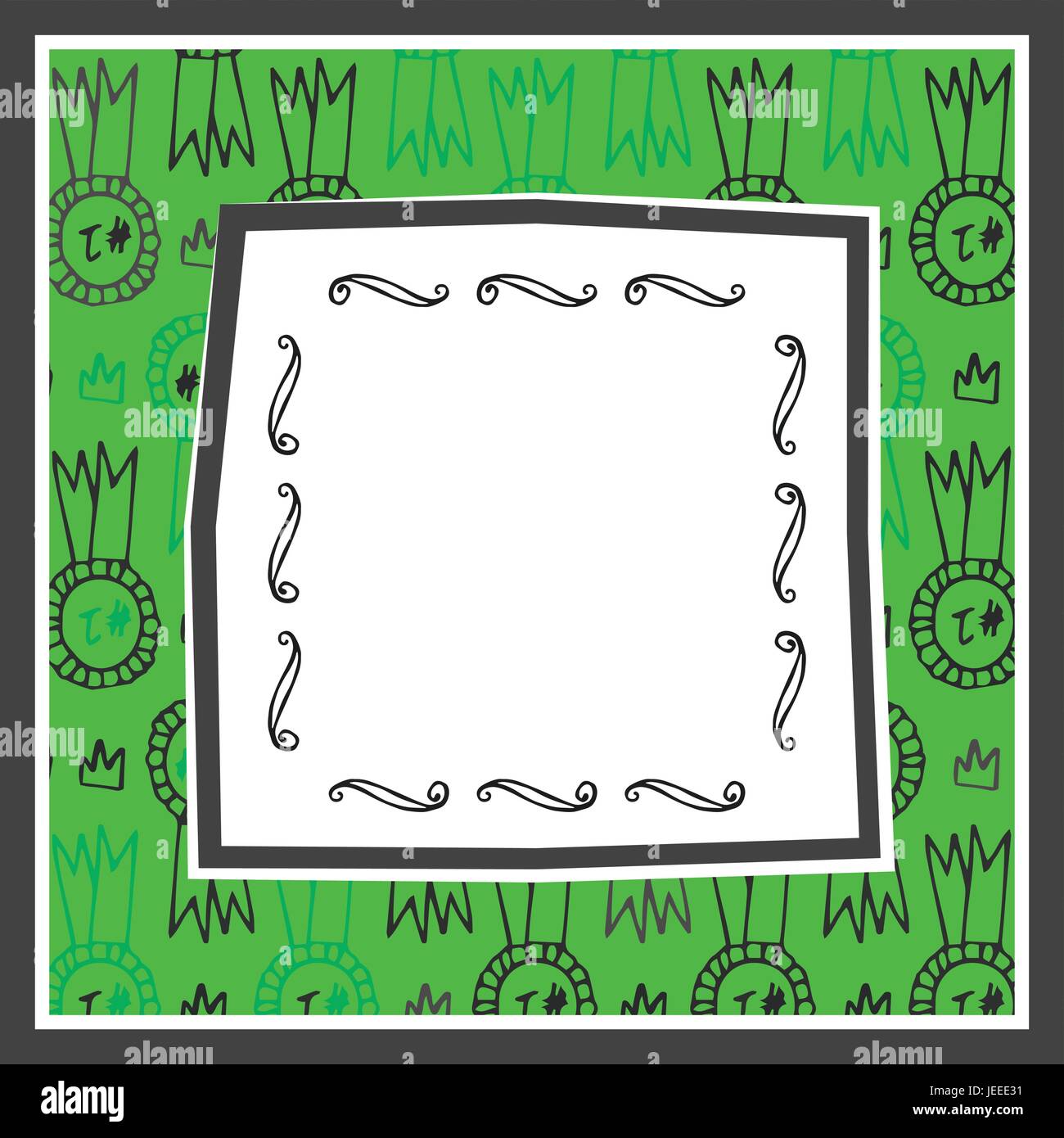 Vector of card with winner badge Stock Vector Image & Art - Alamy