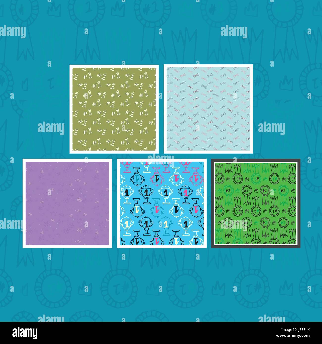 Vector set of victory icons on frame Stock Vector Image & Art - Alamy