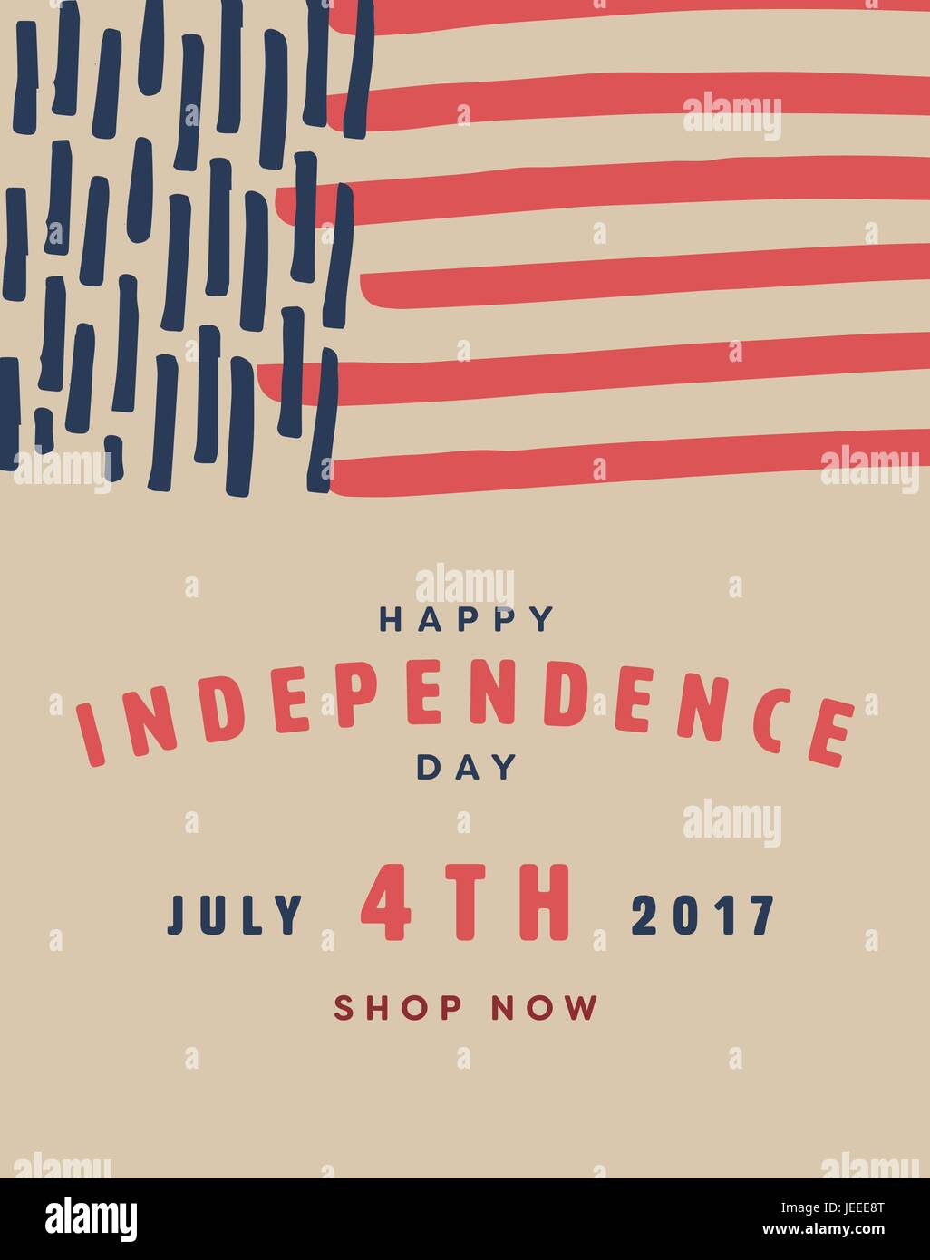 Card with happy independence day text Stock Vector Image & Art - Alamy