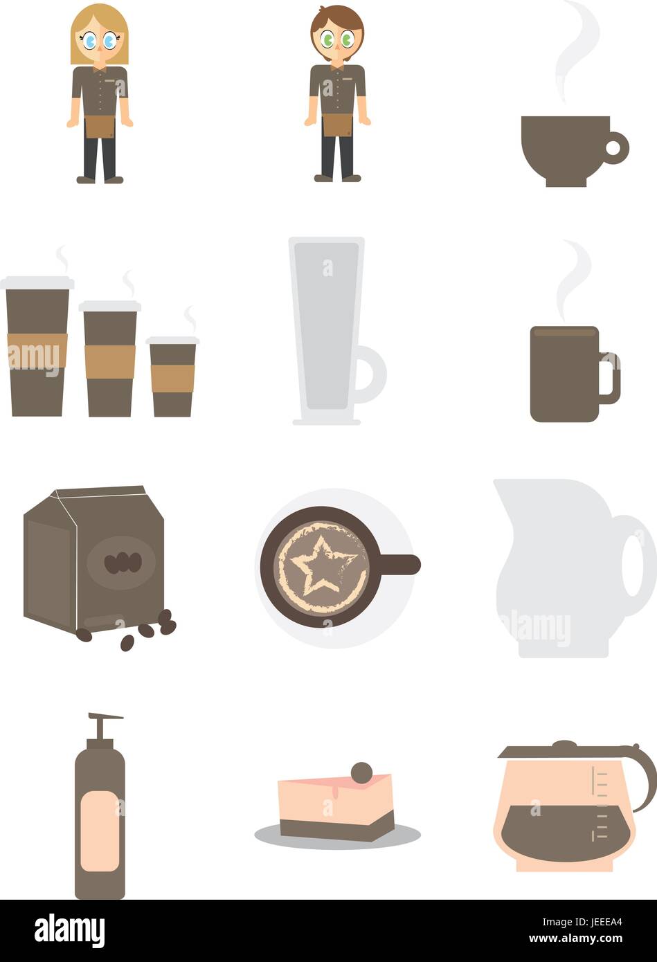 Vector coffee jug Stock Vector Images - Alamy