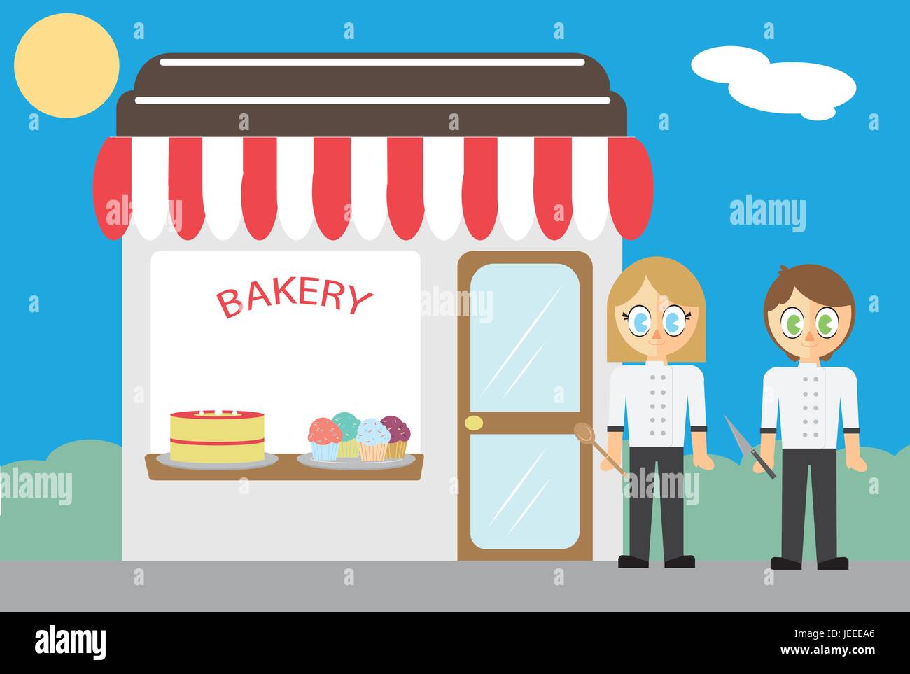 Bakers shop sign Stock Vector Images - Alamy