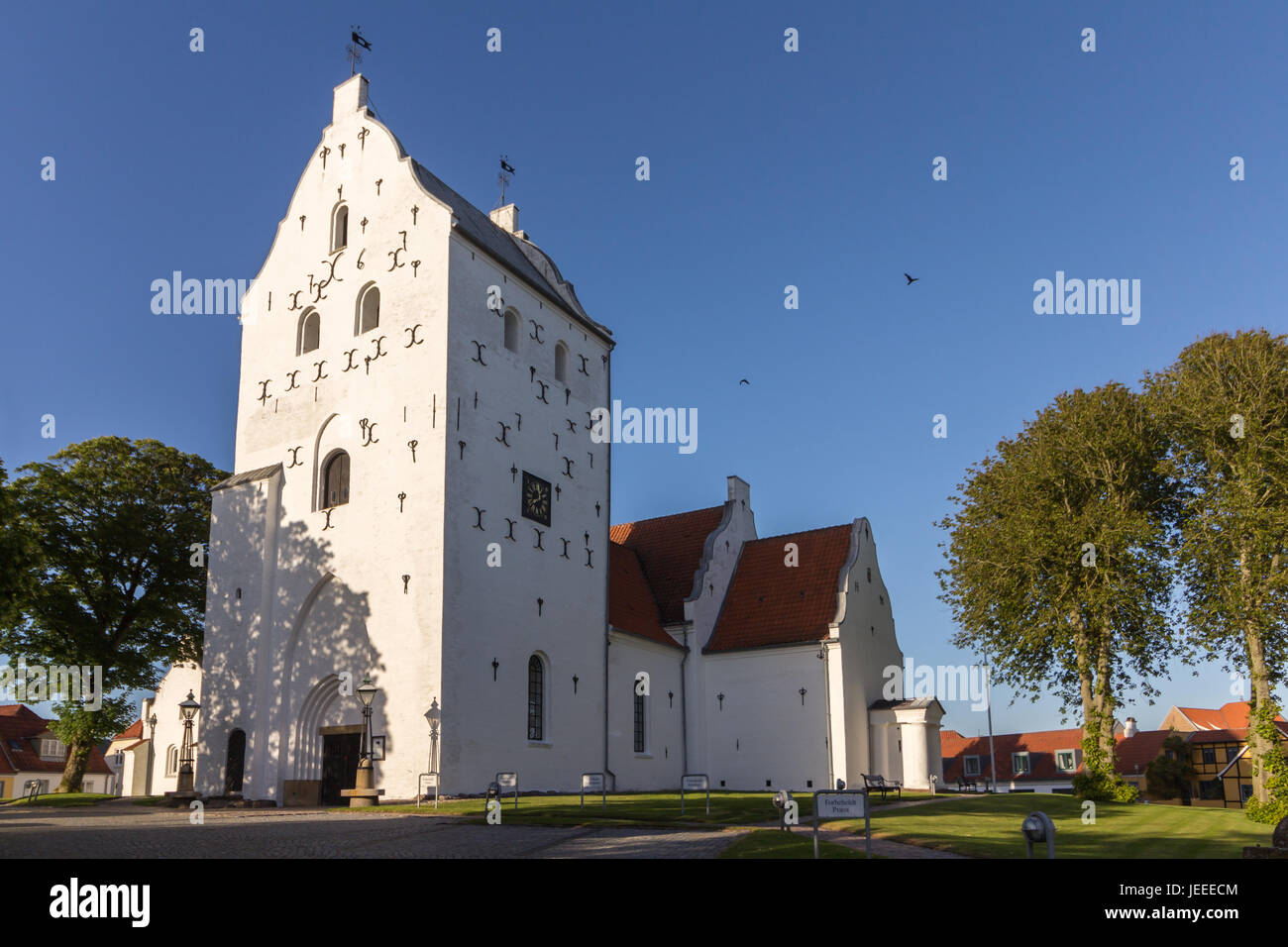 South-western view of St. Catharinæ church in Hjørring, Denmark, in ...