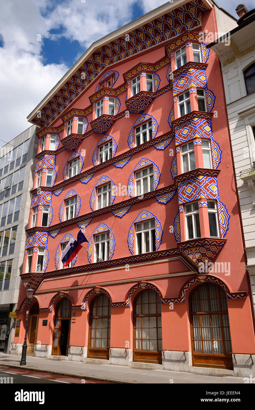 Art nouveau building ljubljana hi-res stock photography and images - Alamy