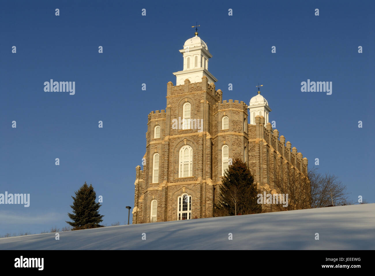 The Logan Temple of the Church of Jesus Christ of Latter-day Saints is ...
