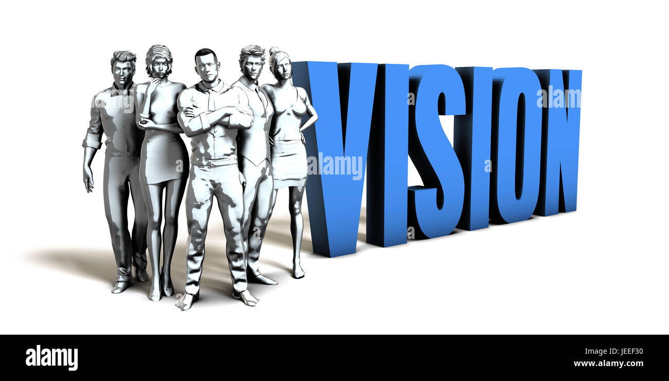 Vision Business Concept as a Presentation Background Stock Photo - Alamy