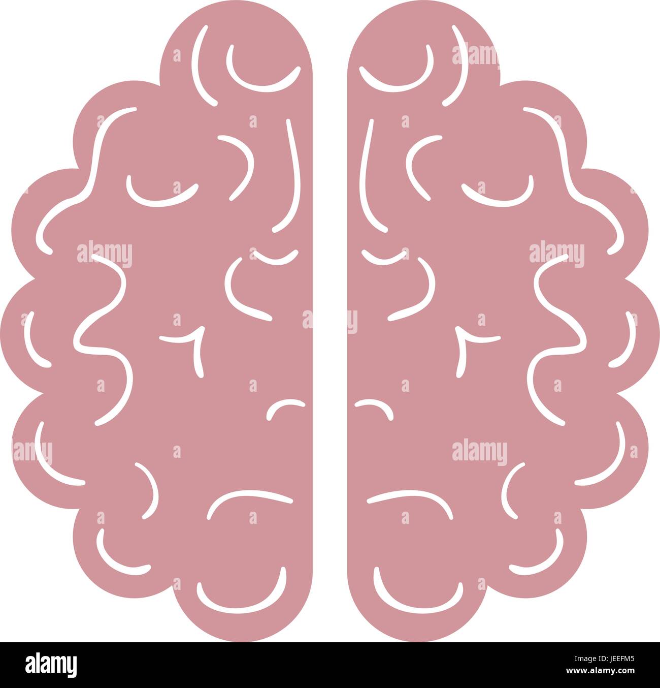 brain halves flat icon vector illustration design graphic Stock Vector ...
