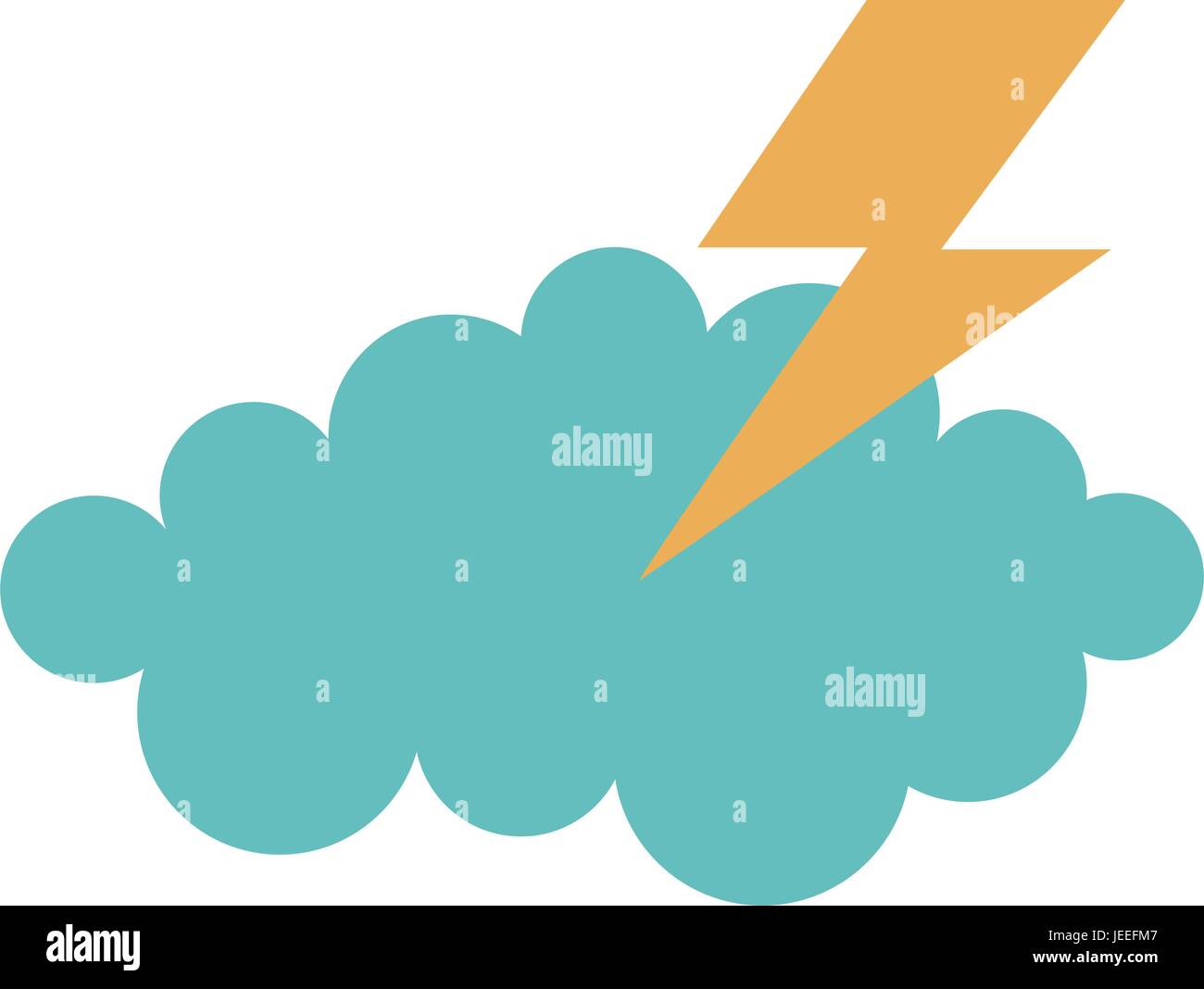 cloud thunder weather icon vector illustration design graphic Stock ...