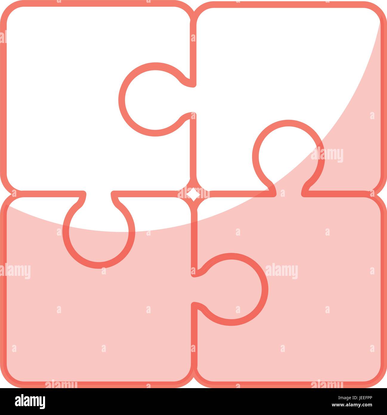 Puzzle tokens flat icon vector illiustration design image Stock Vector ...