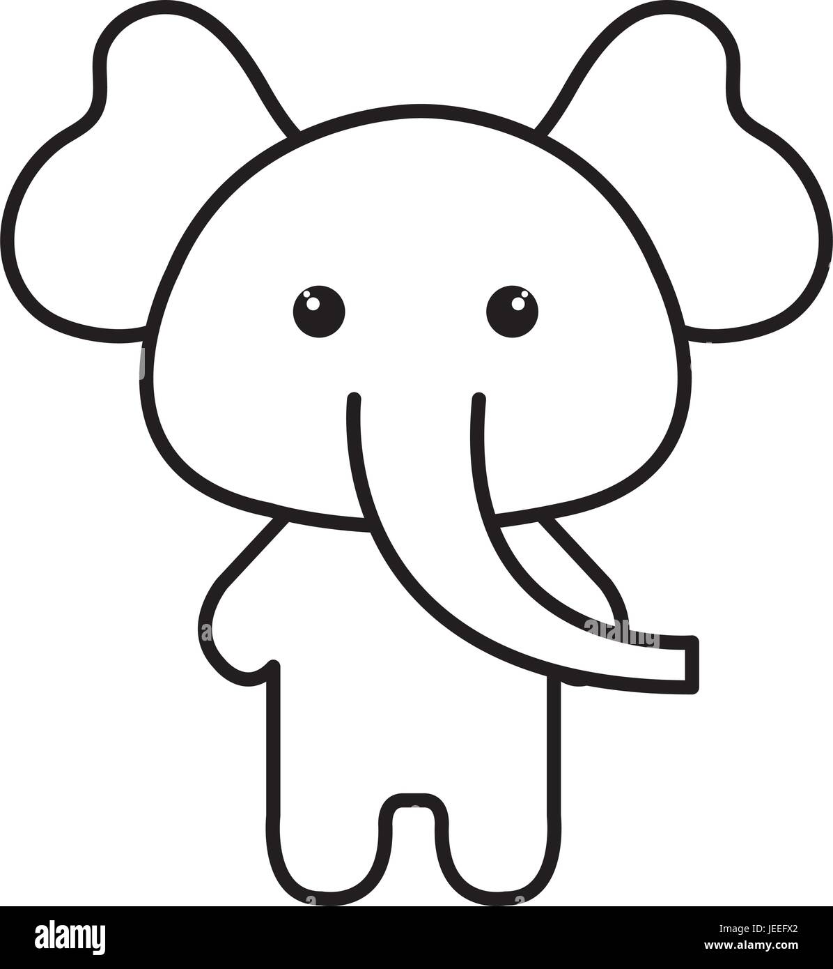 Stuffed animal elephant icon vector illustration design image Stock ...