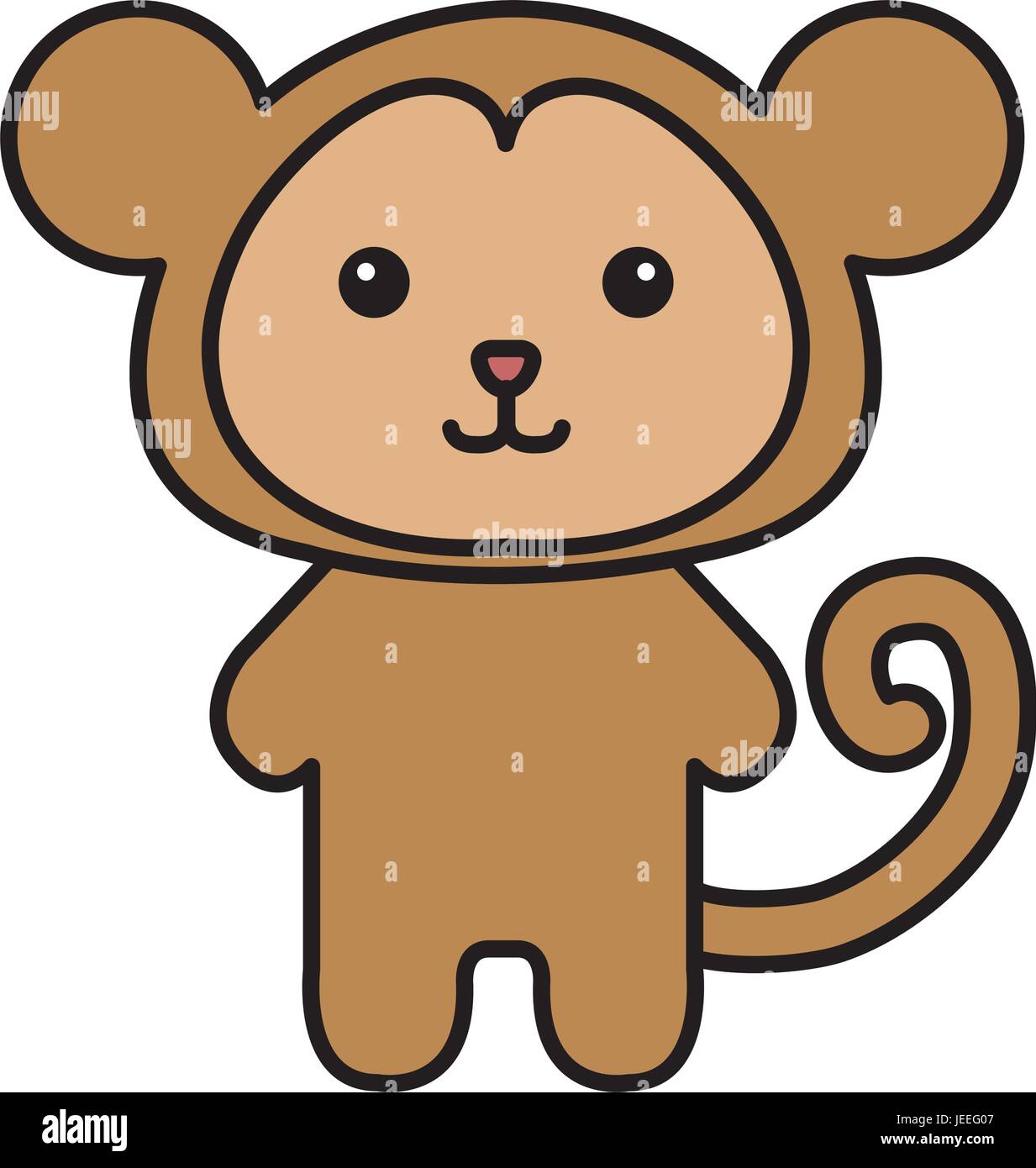 Stuffed animal monkey icon vector illsutration design graphic Stock ...